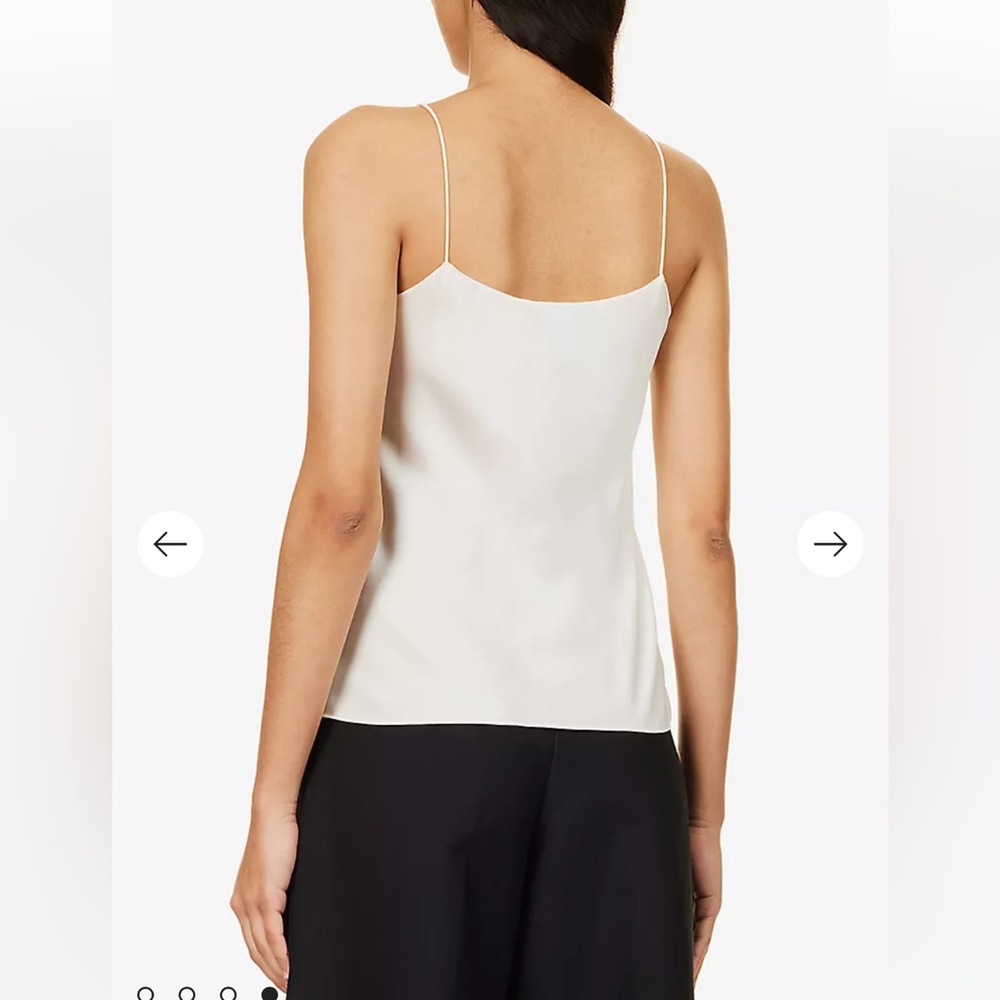 Theory Ivory/Cream Teah Rosina Crepe Spaghetti Strap … - Gem